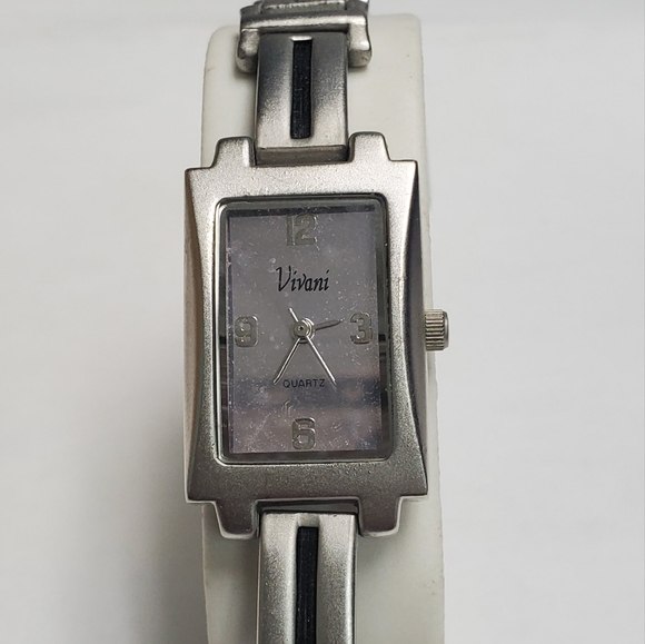 Vivani | Accessories | Vivani Womans Watch Nickle Chrome Finish With ...